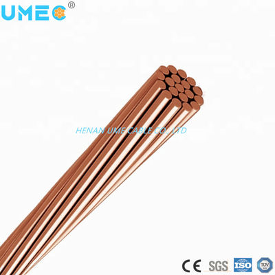 Overhead Bare Copper Conductor Grounding Electrical Lines without ...