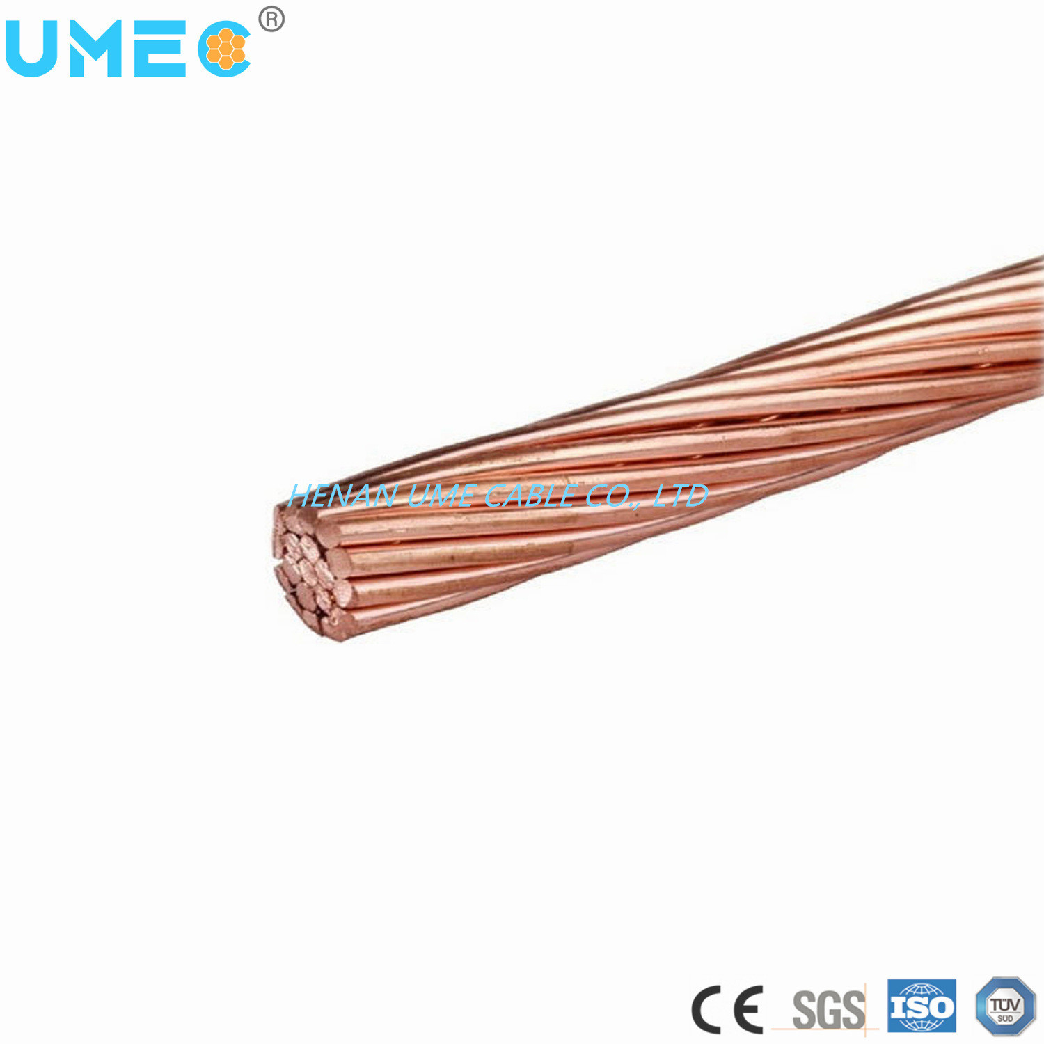 Overhead Wire Transmission Line Bare Copper Conductor 1.5mm 2.5mm 4mm ...