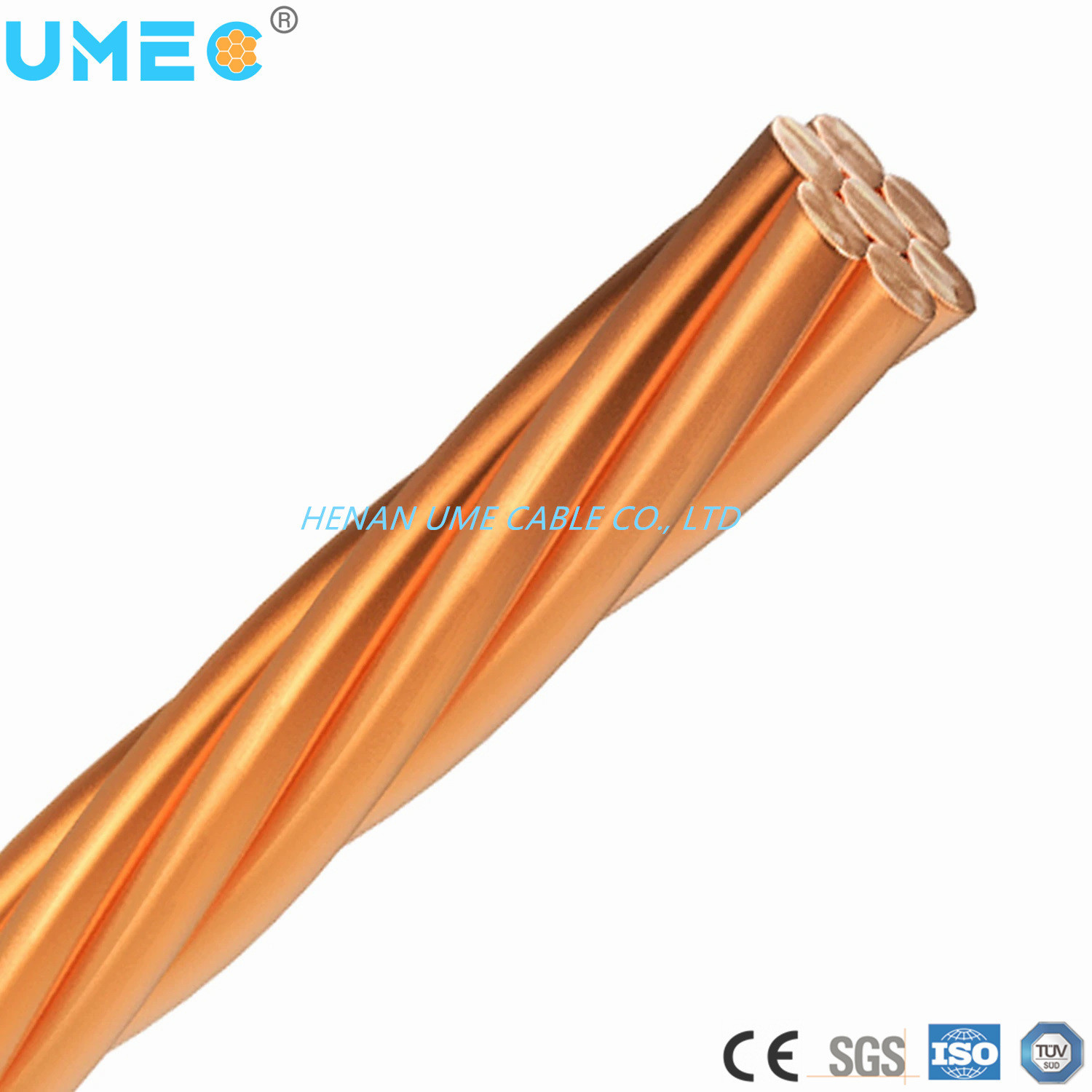 Bare Conductor Hard Drawn Copper Wire No Annealing Flexible Copperweld ...