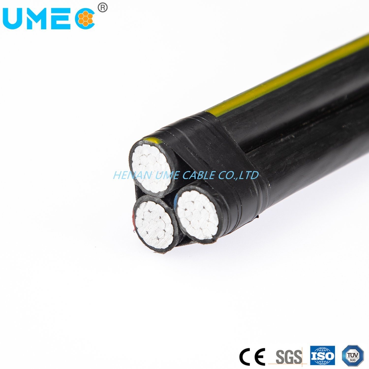 Overhead Triplex Service Drop Cable with XLPE Insulation and Twisted ...