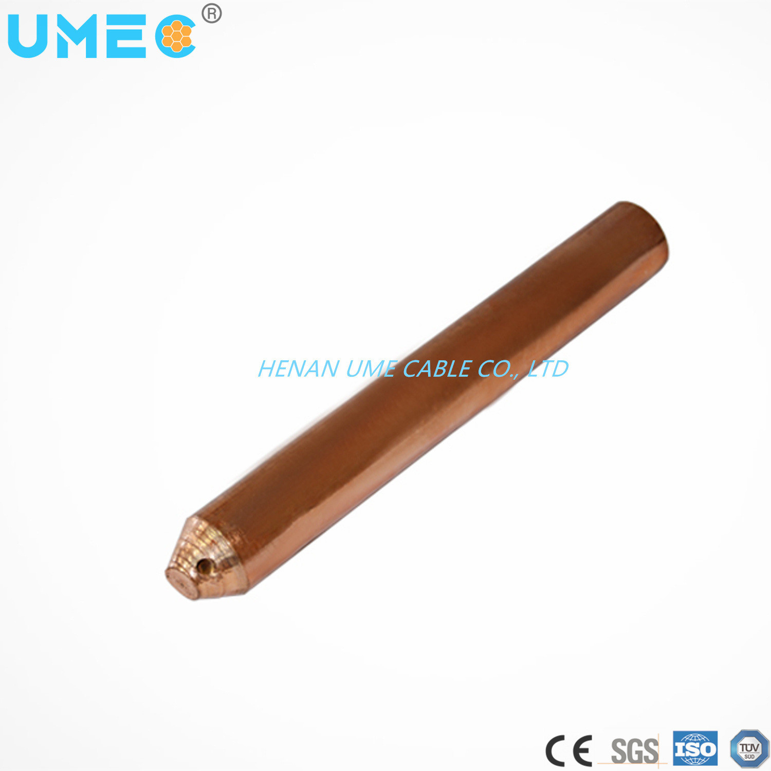 0.51mm Copper-Plated Ground Rods For Tower Substation Pole