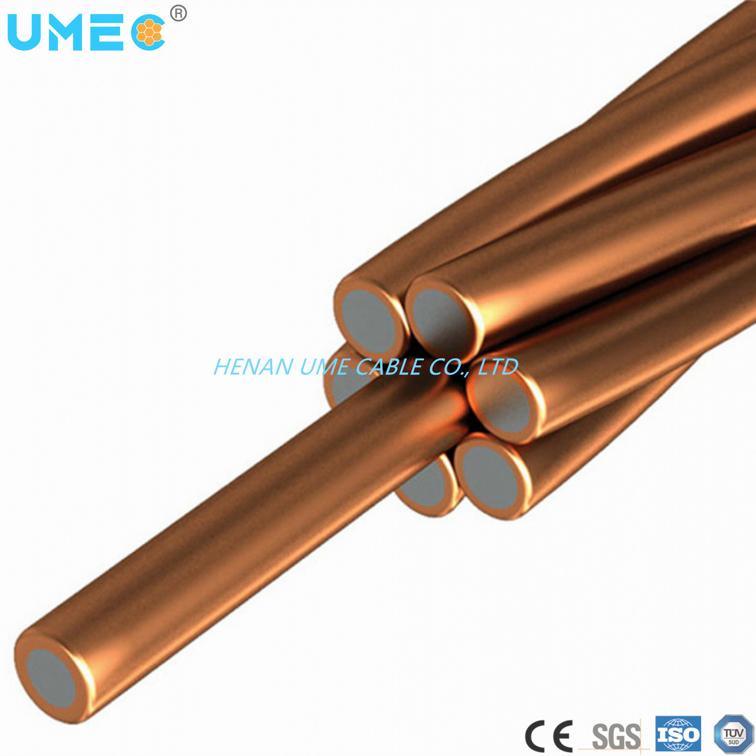 Free Sample Copper Clad Steel Wire Bare Conductor CCS for Lightning ...