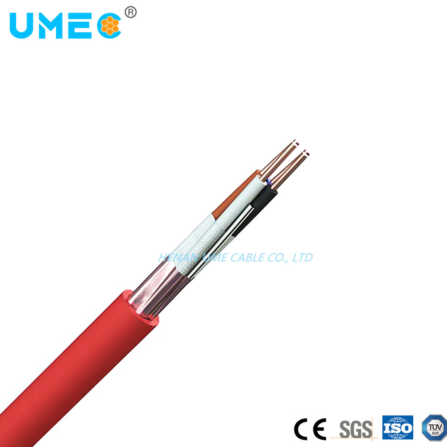 Direct Monitoring/Detection Round Wire Fire Alarm Cable with Aluminum ...
