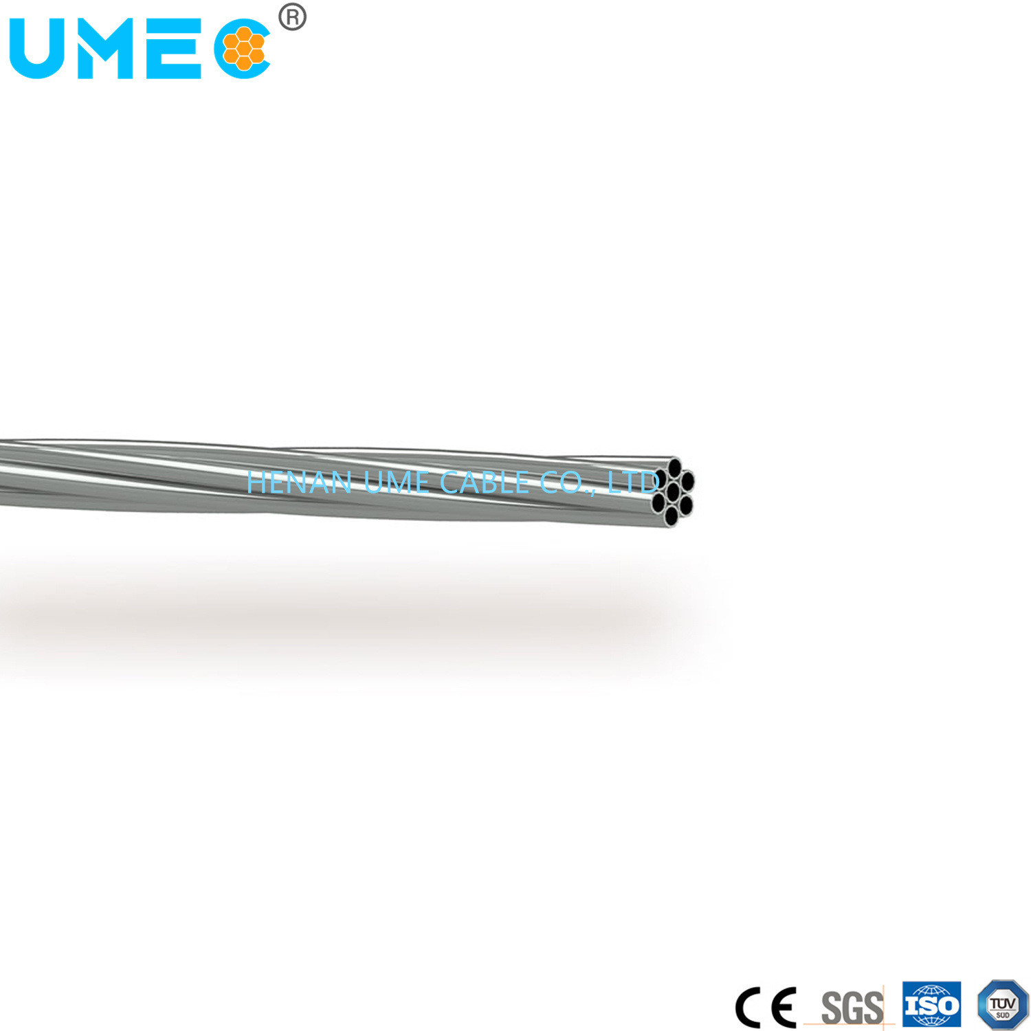 Steel Core Aluminum Coating Bare Conductor For Overhead Power Transmission