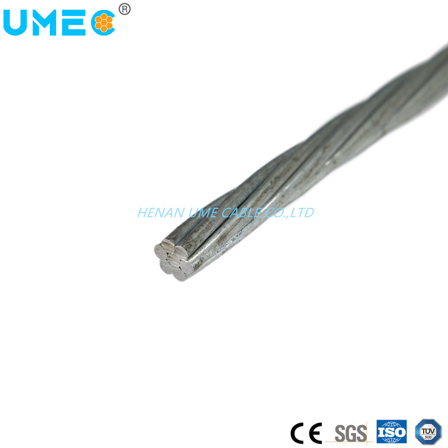 OEM Accepted Galvanized Steel Stranded Wire For ACSR Conductor ASTM ...