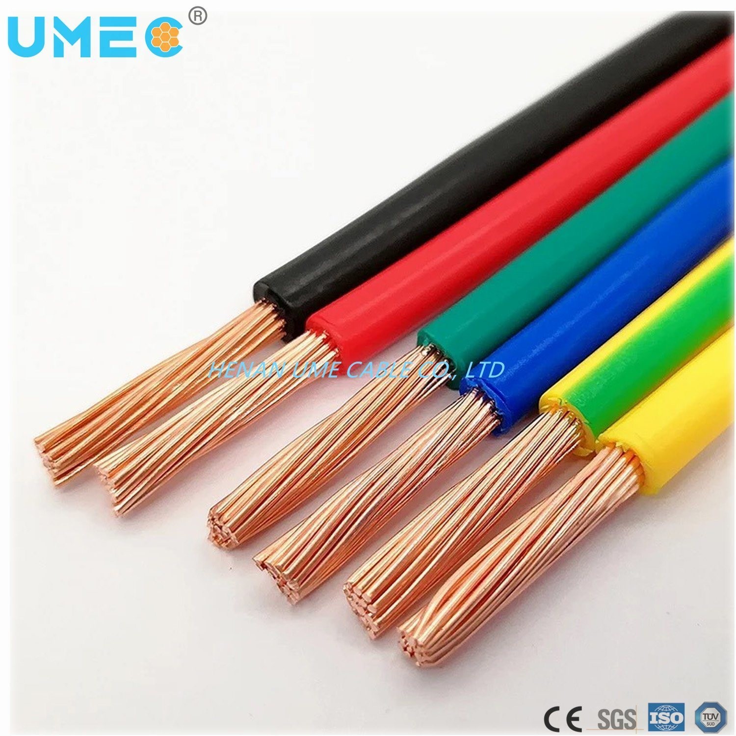 Flexible PVC Insulated Single Core Copper Electrical Wire Cable H07V-K for House Building