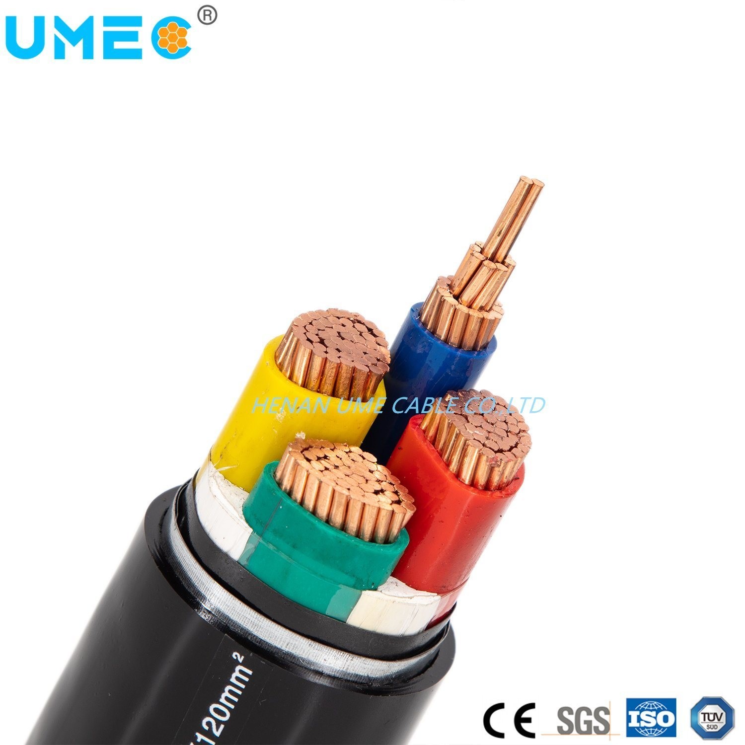 Insulated Medium Voltage Power Cable With Solid Strand Conductor And 3 ...