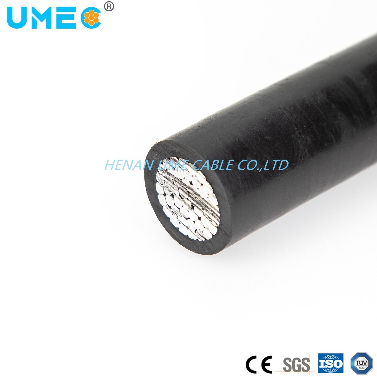 Medium Voltage 5 Kv 2 Layer Covered Aerial Cable Solid Strand Conductor ...