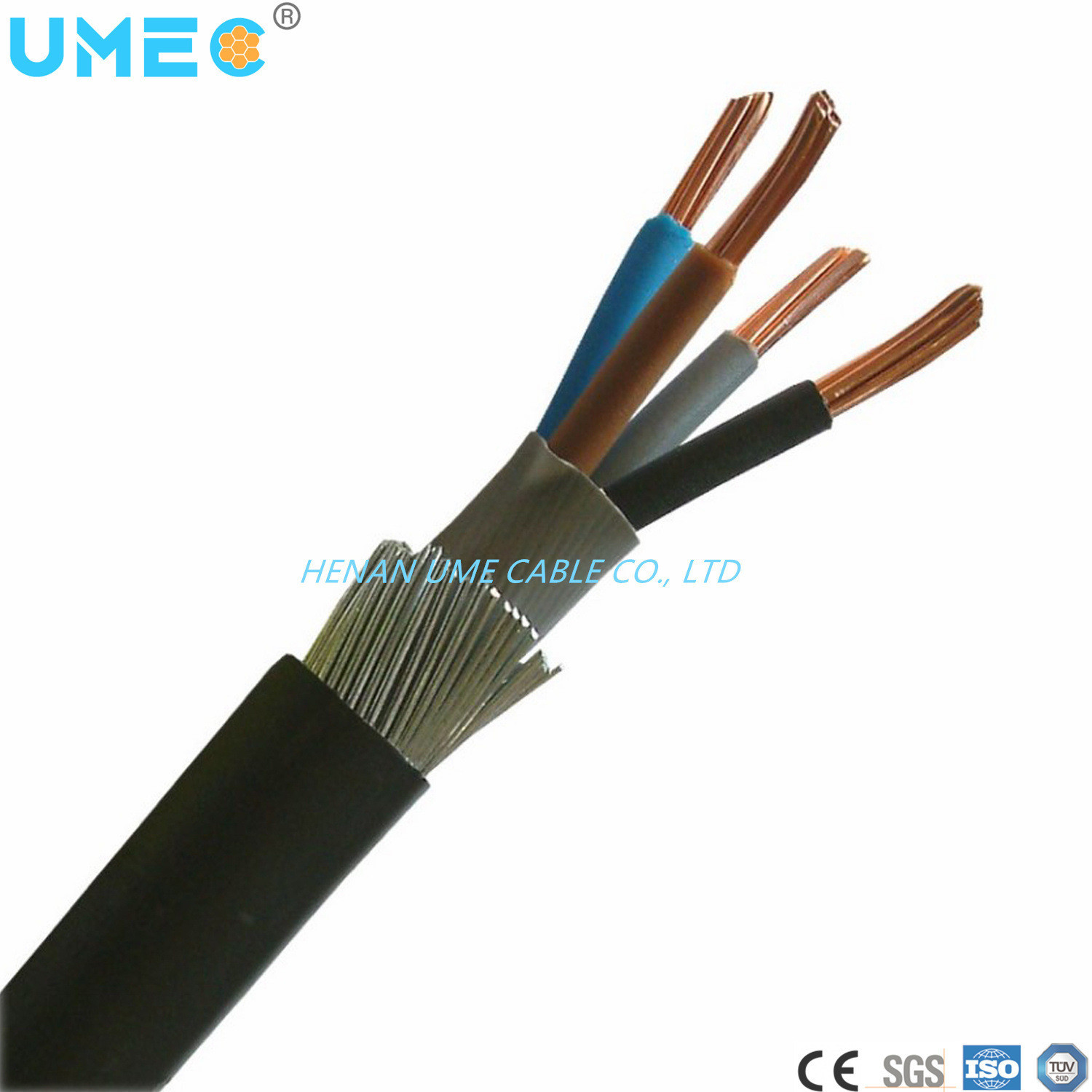 XLPE Insulated 3X 16mm2 4X16mm2 Steel Wire Armoured Swa Cable with Copper Conductor