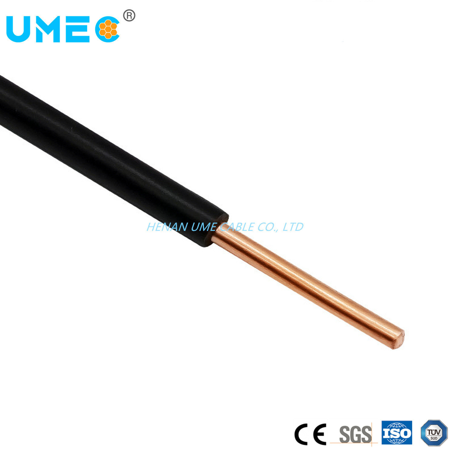 Insulated Electrical Power Cable Nyaf Tw Thw Cu/PVC-Flame Retardant 450 ...