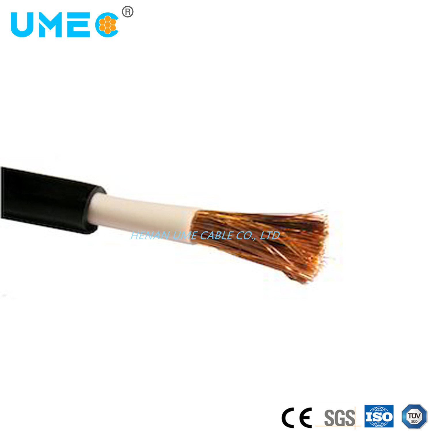 Rubber EPDM Insulated Copper Conductor Electric Arc Welding Cable 50mm2 ...
