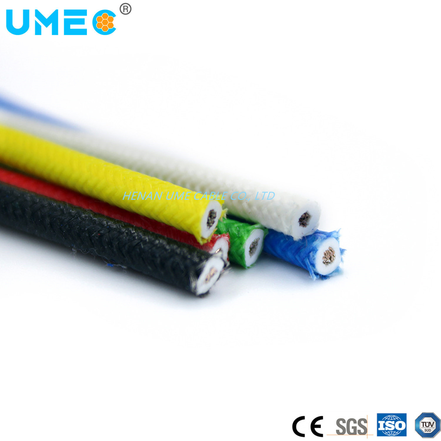 High Temperature Fibreglass Polyester Braided Cable Thermocouple Wire 2668