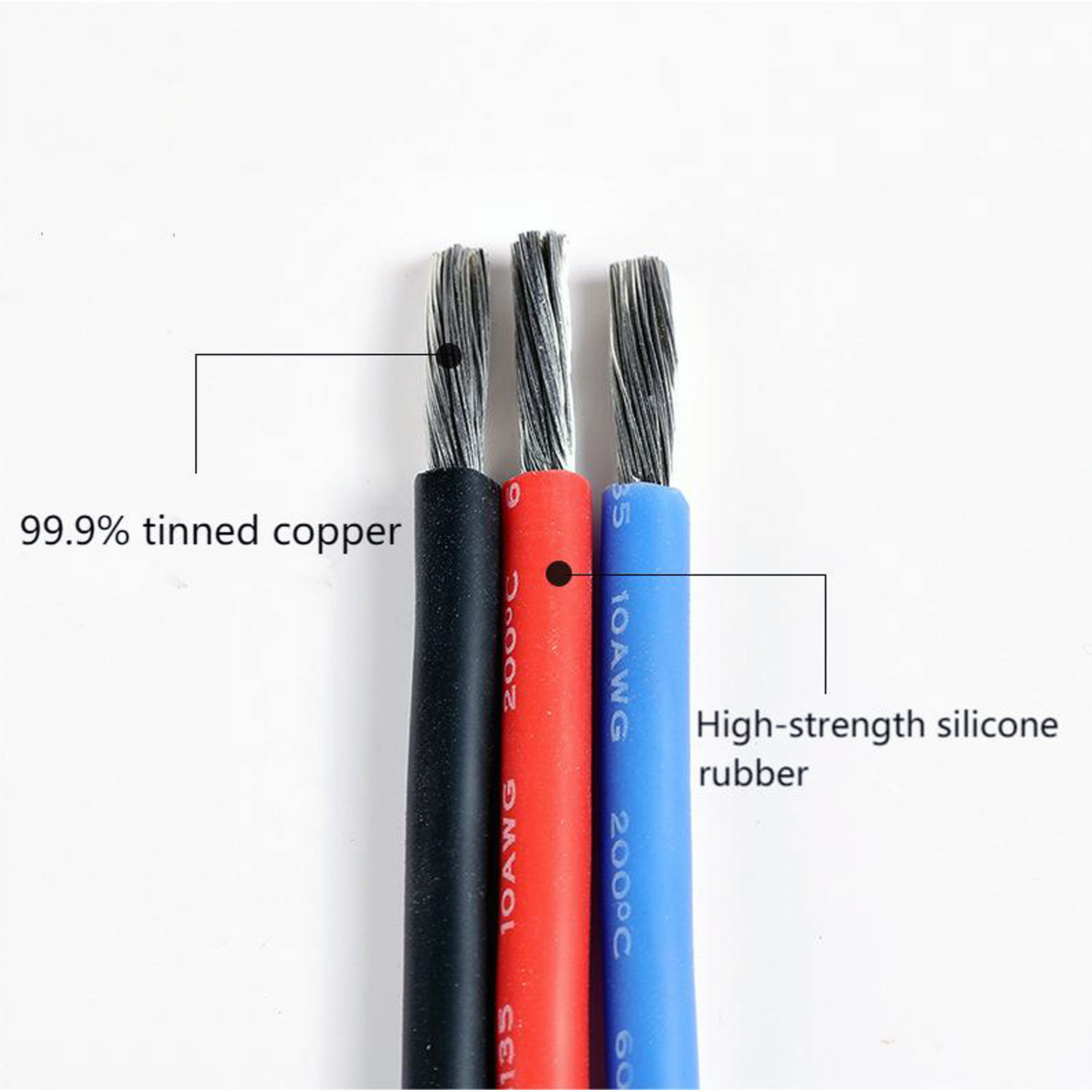Electric Tinned Copper Silicone Fiber Glass Wire 20AWG 22AWG 23AWG for ...