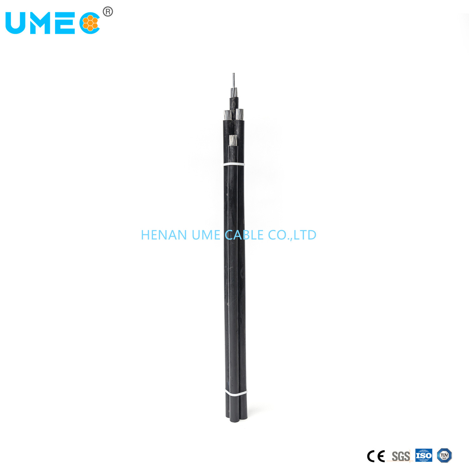 600/1000V Aluminum Overhead Service Drop Cable XLPE / PE Insulation ...